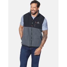 Fleeceweste Jan Vanderstorm "Fleeceweste FINNSEN", Herren, Gr. L, blau, Obermaterial: 100% Polyester COOLMAX PES(Coolmax)., Westen Fleeceweste
