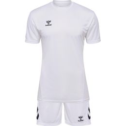Sportanzug Hummel "HMLLOGO SET", Herren, Gr. M (48/50), wei&szlig;, Obermaterial: 100% Polyester, Sportanz&uuml;ge, f&uuml;r Fitnessaktivit&auml;ten, aus atmungsaktivem Polyester