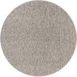 Teppich Ayyildiz Teppiche "Nizza 1800 Kurzflorteppich", beige, H:6mm &Oslash;:200cm, Polypropylen, Teppiche, Teppich, pflegeleicht, leicht melierter Kurzflor, ringsum gekettelt, Wohnzimmer