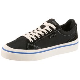 Sneaker Hugo "Blue-x_tenn", Herren, Gr. 38, schwarz, Textil, kontrastfarbene Details, Schuhe Sneaker, Schn&uuml;rschuh, Halbschuh, Freizeitsneaker im angesagten Skaterlook