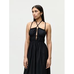 Maxikleid LEGER "Hanke, LeGer by Lena Gercke", Damen, Gr. 42, N-Gr, schwarz, Web, Obermaterial: 88% Viskose, 12% Polyamid, unifarben, regular fit lang, Kleider Maxikleid, Regular fit mit Kordeln zum Binden