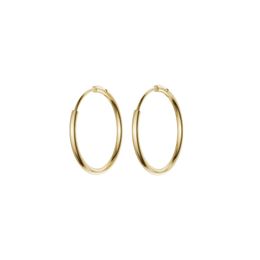 Paar Creolen Firetti "Schmuck Geschenk Silber 925 Ohrringe 1,3 mm breit" Gr. 15, gold (gelbgoldfarben), Ohrringe, Damen, 15, Silber 925 (Sterlingsilber), Made in Germany