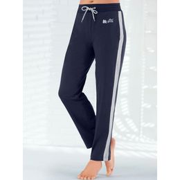 Homewearpants feel good, Damen, Gr. 36/38, Normalgr&ouml;&szlig;en, blau (marine), 100% Baumwolle, unifarben, Hosen