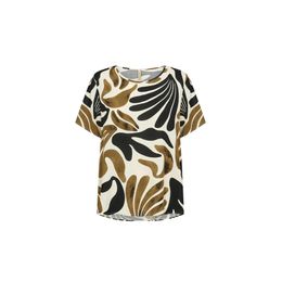 Blusentop soyaconcept "Soya Concept Shirt SC-FELDI", Damen, Gr. L, 7120c butternut combi, Obermaterial: 100% Viskose, Blusen Blusentop