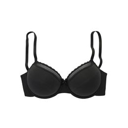 B&uuml;gel-BH Vivance, Damen, Gr. 80, Cup D, schwarz, Trikot, Obermaterial: 89% Baumwolle, 6% Polyamid, 5% Elasthan, Basic, BHs B&uuml;gel-BH, aus weicher Baumwollqualit&auml;t