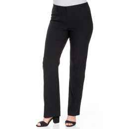 Webhose sheego, Damen, Gr. 20, Kurzgr&ouml;&szlig;en, schwarz, 70% Viskose, 25% Polyamid, 5% Elasthan, unifarben, Hosen