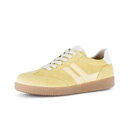 Sneaker Gabor "Sneaker low", Damen, Gr. 38,5, gelb, Schuhe Sneaker