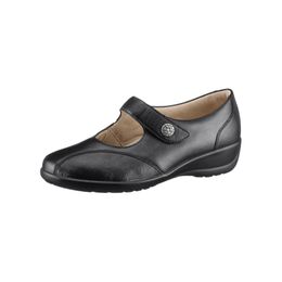 Ballerina, Damen, Gr. 5,5, schwarz, Lederimitat, Hallux Soft by Goldkrone, Schuhe Ballerina