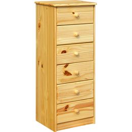 M&ouml;bilia Kommode M&Ouml;BILIA "Chur", beige (natur), B:43cm H:106cm T:35cm, Massivholz, Sideboards, Kommode, aus Massivholz Kiefer