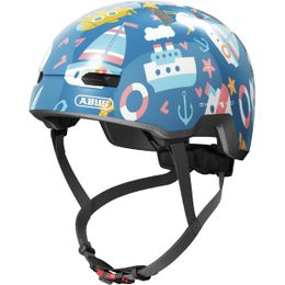 Fahrradhelm Abus "Skurb Kid" Gr. M, blau (blau sailor), Helme, M Kopfumfang: 50cm - 55cm