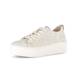 Sneaker Gabor "Sneaker low", Damen, Gr. 35, beige, Schuhe Sneaker