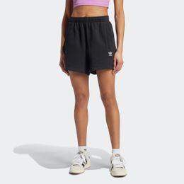 Shorts adidas originals "ESSENTIALS FRENCH TERRY", Damen, Gr. S, N-Gr, schwarz (schwarz, normal, gr.), Obermaterial: 100% Baumwolle, Hosen Shorts