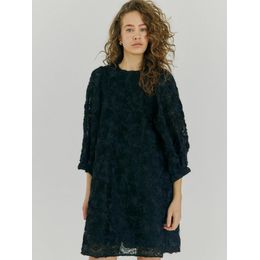 Jerseykleid NORR "NORR Dress Rose", Damen, Gr. 34, schwarz, Obermaterial: 100% Polyester, Kleider Jerseykleid