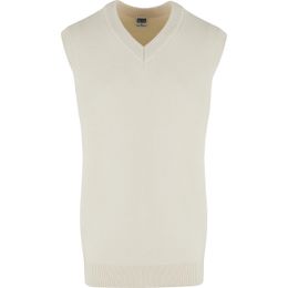 Steppweste Urban Classics "Urban Classics Knitted Vest", Herren, Gr. XXL, sandwei&szlig;, 100% Polyacryl, Westen Steppweste