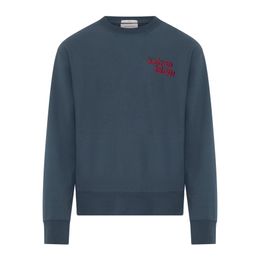 Sweatshirt Calvin Klein Jeans, Herren, Gr. XL, schwarz slate, Sweatware, Obermaterial: 86% Baumwolle, 14% Polyester, unifarben, regular fit normal, Rundhals, B&uuml;ndchen, Sweatshirts Sweatshirt, Rundhalsausschnitt, Regular Fit, Stickerei