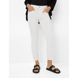 5-Pocket-Jeans Brax "Style SHAKIRA S", Damen, Gr. 46, Normalgr&ouml;&szlig;en, wei&szlig;, Denim/Jeans, 79% Baumwolle, 11% Polyester, 8% Lyocell, 2% Elasthan, Jeans 5-Pocket-Jeans