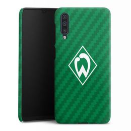 DeinDesign Galaxy A50 Handy Premium Case Smartphone Handyh&uuml;lle Schutzh&uuml;lle matt Carbon Official Licensed Product Sv Werder Bremen Premium Case