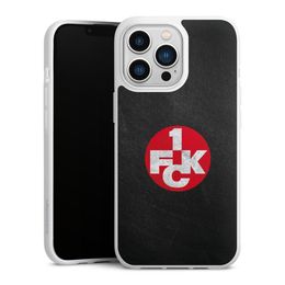 DeinDesign iPhone 13 Pro Handy Silikon H&uuml;lle Case wei&szlig; Handyh&uuml;lle 1. Fc Kaiserslautern Official Licensed Product 1. Fck Silikon Case