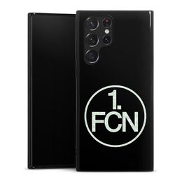 DeinDesign Galaxy S22 Ultra Handy Silikon H&uuml;lle Case schwarz Handyh&uuml;lle 1. Fc N&uuml;rnberg Logo 1. Fcn