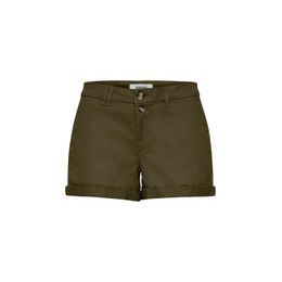 Chinoshorts oxmo "Chinoshorts OXPiera", Damen, Gr. 40, N-Gr, gr&uuml;n (grape leaf), Obermaterial: 98% Baumwolle CO. 2% Elasthan EL., Hosen Chinoshorts