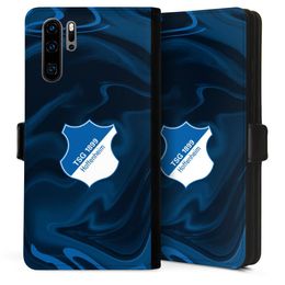 DeinDesign Huawei P30 Pro Handy Klapph&uuml;lle Handyh&uuml;lle aus Kunst Leder schwarz Flip Case Official Licensed Product Jersey Tsg 1899 Hoffenheim Sideflip mit langer 