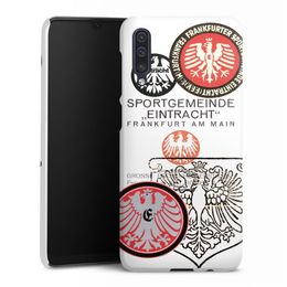 DeinDesign Galaxy A50 Handy Premium Case Smartphone Handyh&uuml;lle Schutzh&uuml;lle matt Retro Eintracht Frankfurt Official Licensed Product Premium Case
