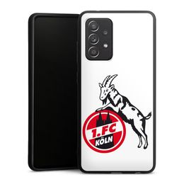 DeinDesign Galaxy A52s 5G Handy Premium Silikon H&uuml;lle Handyh&uuml;lle schwarz Case Official Licensed Product Coat Of Arms 1. Fc K&ouml;ln Silikon Premium Case