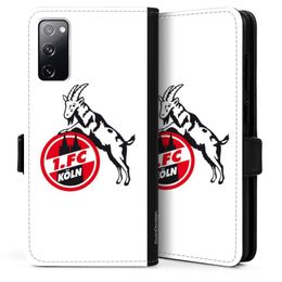 DeinDesign Galaxy S20 Handy Klapph&uuml;lle Handyh&uuml;lle aus Kunst Leder schwarz Flip Case Official Licensed Product Coat Of Arms 1. Fc K&ouml;ln Sideflip mit Lasche