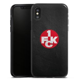 DeinDesign iPhone X Handy Silikon H&uuml;lle Case schwarz Handyh&uuml;lle 1. Fc Kaiserslautern Official Licensed Product 1. Fck