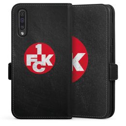 DeinDesign Galaxy A50 Handy Klapph&uuml;lle Handyh&uuml;lle aus Kunst Leder schwarz Flip Case 1. Fc Kaiserslautern Official Licensed Product 1. Fck Sideflip mit Lasche