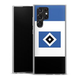 DeinDesign Galaxy S22 Ultra Handy Silikon H&uuml;lle Case transparent Handyh&uuml;lle Hamburger Sv Bundesliga Official Licensed Product Silikon Case