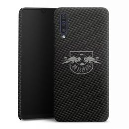 DeinDesign Galaxy A50 Handy Premium Case Smartphone Handyh&uuml;lle Schutzh&uuml;lle matt Rb Leipzig Carbon Metallic Look Premium Case