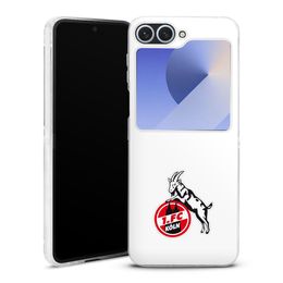 DeinDesign Galaxy Z Flip 7 FE Handy Hard Case Schutzh&uuml;lle transparent Smartphone Handy H&uuml;lle Official Licensed Product 1. Fc K&ouml;ln Coat Of Arms Hard Case