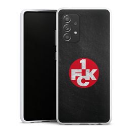 DeinDesign Galaxy A52s 5G Handy Silikon H&uuml;lle Case wei&szlig; Handyh&uuml;lle 1. Fc Kaiserslautern Official Licensed Product 1. Fck Silikon Case