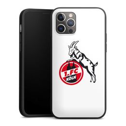 DeinDesign iPhone 12 Pro Handy Premium Silikon H&uuml;lle Handyh&uuml;lle schwarz Case Official Licensed Product Coat Of Arms 1. Fc K&ouml;ln Silikon Premium Case