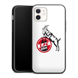 DeinDesign iPhone 12 Handy Premium Silikon H&uuml;lle Handyh&uuml;lle schwarz Case Official Licensed Product Coat Of Arms 1. Fc K&ouml;ln Silikon Premium Case