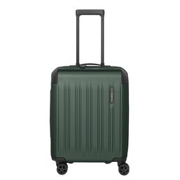 Hartschalen-Trolley Travelite "DYNAMIIC Reisekoffer Hartschale", Gr. B/H/T: 40cm x 55cm x 23cm 43 l, gr&uuml;n, ABS, unifarben mit Farbeins&auml;tzen, Koffer, ABS-Hartschale und Volumenerweiterung