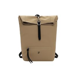 Rucksack SURI FREY "Rucksack SFY Lanny", Gr. B/H/T: 26cm x 39cm x 10cm, beige (sand 420), Polyester, Rucks&auml;cke Rucksack