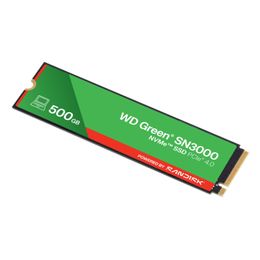 Sandisk interne SSD "WD Green SN3000 NVMe", ohne farbbezeichnung, B:10,2cm H:2,2cm T:12,8cm, Festplatten