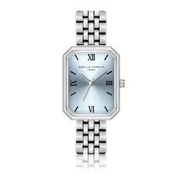 Quarzuhr AMELIA PARKER "AG8-B074S", silber, Armbanduhren, Damen, Quarzuhr