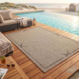 Teppich Sansibar "Nordsee Beach SA-035", braun, B:160cm H:5mm L:230cm, Polypropylen, Teppiche, Teppich, modernes Design, meliert, Motiv: S&auml;bel, In- und Outdoor geeignet