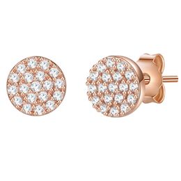 Glanzst&uuml;cke M&uuml;nchen Paar Ohrstecker GLANZST&Uuml;CKE M&Uuml;NCHEN "Set: GSM214", rosa (ros&eacute;gold, wei&szlig;), Ohrringe, Damen, 5,7,mit Zirkonia, Silber 925 (Sterlingsilber), aus Sterling Silber