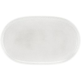 Servierplatte Seltmann Weiden "Sento Home", wei&szlig; (wei&szlig;, grau, gesprenkelt), B:20,5cm H:2,7cm L:33,4cm, Porzellan, Servierplatten, Servierplatte, Platte, Teller oval