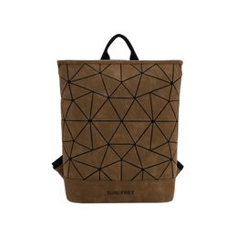 Rucksack SURI FREY "Rucksack SFY SURI Sports Jessy-Lu", Damen, Gr. B/H/T: 32cm x 34cm x 10cm, grau (taupe 900), Obermaterial: 60% Polyurethan PU. 40% Polyester PES., Rucks&auml;cke Rucksack