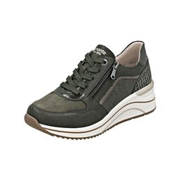 Sneaker Remonte "Remonte Sneaker Lederimitat", Damen, Gr. 41, forest, Lederimitat, Schuhe Sneaker