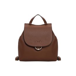 Rucksack SURI FREY "Rucksack SFY Kristy", Damen, Gr. B/H/T: 32cm x 32cm x 12cm, braun (cognac 700), Obermaterial: 60% Polyurethan PU. 40% Polyester PES., Rucks&auml;cke Rucksack
