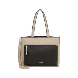 Emily & Noah Shopper EMILY & NOAH "Shopper E&N Harisa", Damen, Gr. B/H/T: 35cm x 29cm x 13cm 0, beige (beige grau 408), Polyurethan, Taschen Shopper