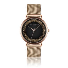 Quarzuhr AMELIA PARKER "AB1-B028R", rose gold, Armbanduhren, Damen, Quarzuhr