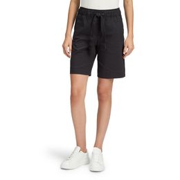 BETTY & CO Bermudas BETTY & CO "Damen mit elastischem Bund", Damen, Gr. 36, Normalgr&ouml;&szlig;en, schwarz, Obermaterial: 76% Baumwolle, 20% Polyamid, 4% Elasthan, gerade kurz, Hosen Bermudas