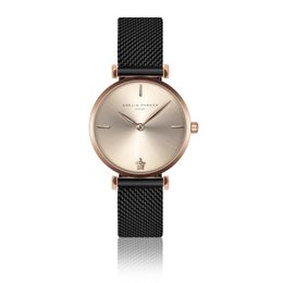 Quarzuhr AMELIA PARKER "AC1-B044B", schwarz, Armbanduhren, Damen, Quarzuhr